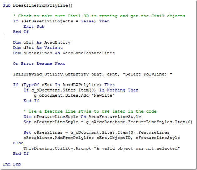 Civil 3D Reminders: Skipping the Feature Line Dialog Box
